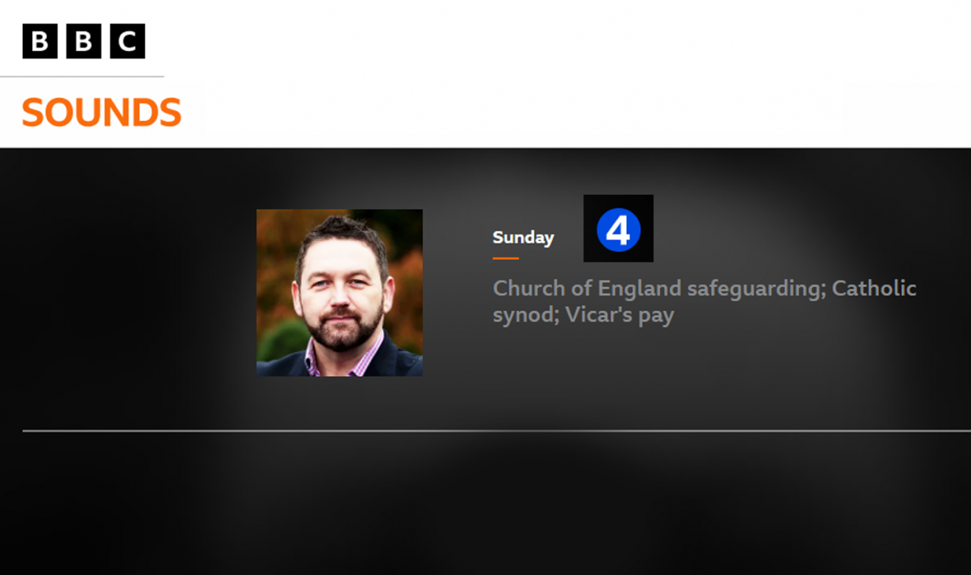 Press coverage | BBC Radio 4 interview with William Crawley on vicars' pay